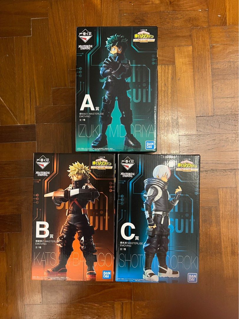 Kuji MHA Midoriya , Bakugo and Todoroki, Hobbies & Toys, Toys & Games ...