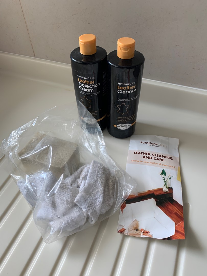 Leather Lounge Cleaner and Conditioner, Furniture & Home Living ...