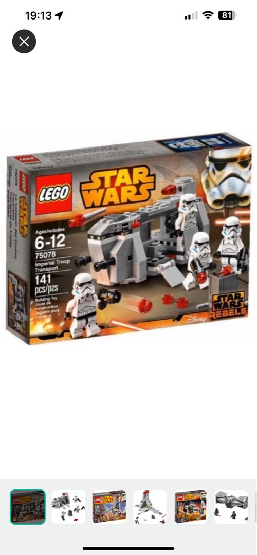 LEGO 75078 Star Wars Imperial Troop Transport, Hobbies & Toys, Toys ...