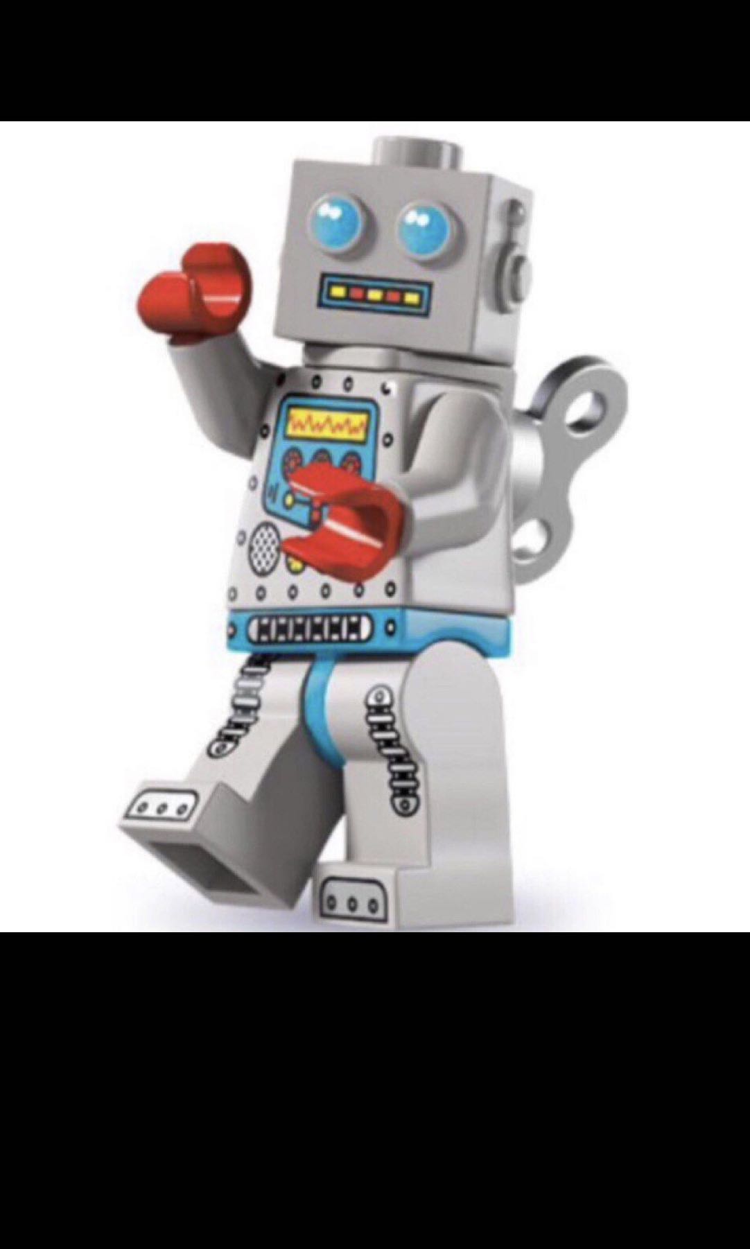 Lego Minifig Series 6 Clockwork Robot and Series 11 Lady Robot, Hobbies ...