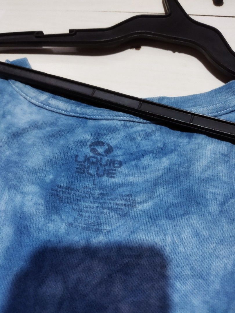 Liquid blue white tiger tie dye shirt (large), Men's Fashion, Tops ...