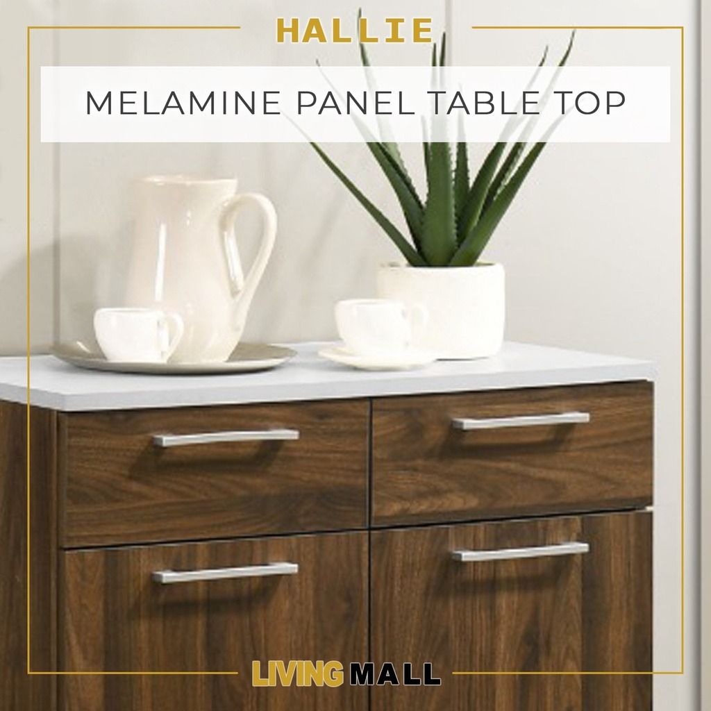Living Mall Hallie Series Modular Kitchen Cabinet Melamine Panel Top ...