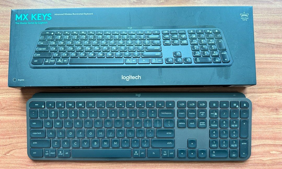 Logitech MX Keys Graphite, Computers & Tech, Parts & Accessories ...
