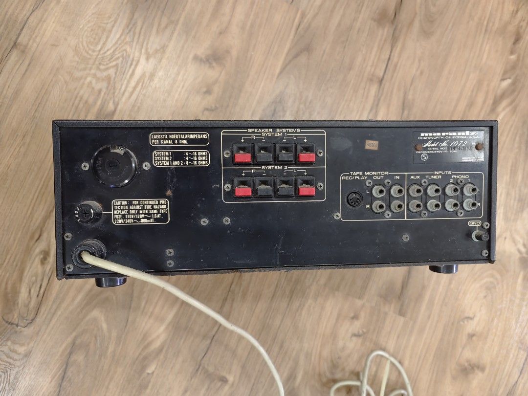 Vintage Marantz Amplifier 1072, Audio, Soundbars, Speakers & Amplifiers ...