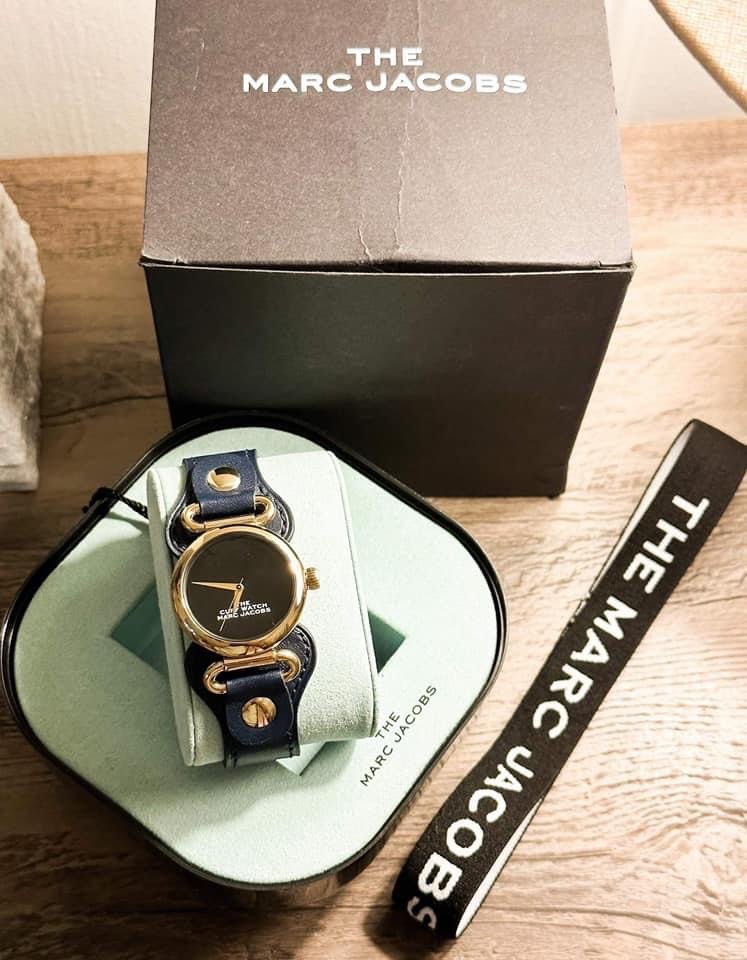 Marc Jacobs The Cuff Quartz Black Dial Ladies Watch MJ0120179287, Women ...