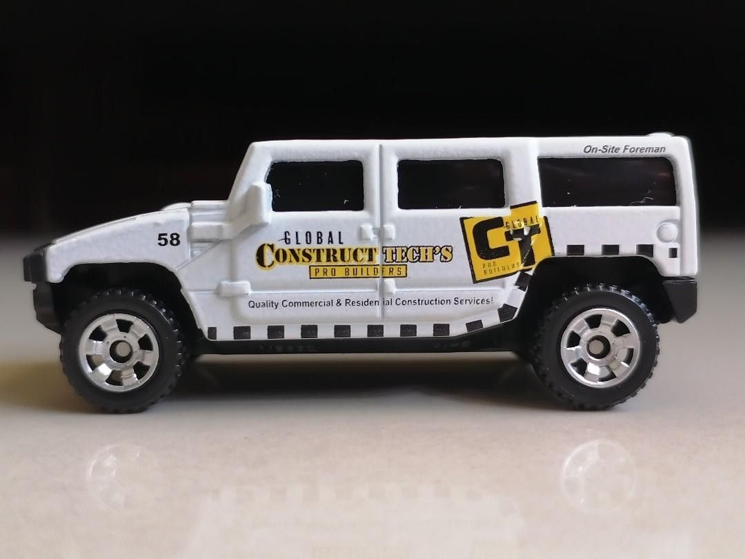 Matchbox 2019 MBX Construction Hummer H2 SUV Concept - White - Loose ...