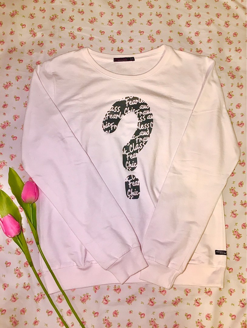 Material Girl (Founded by Madonna) Question Mark Sweater on Carousell
