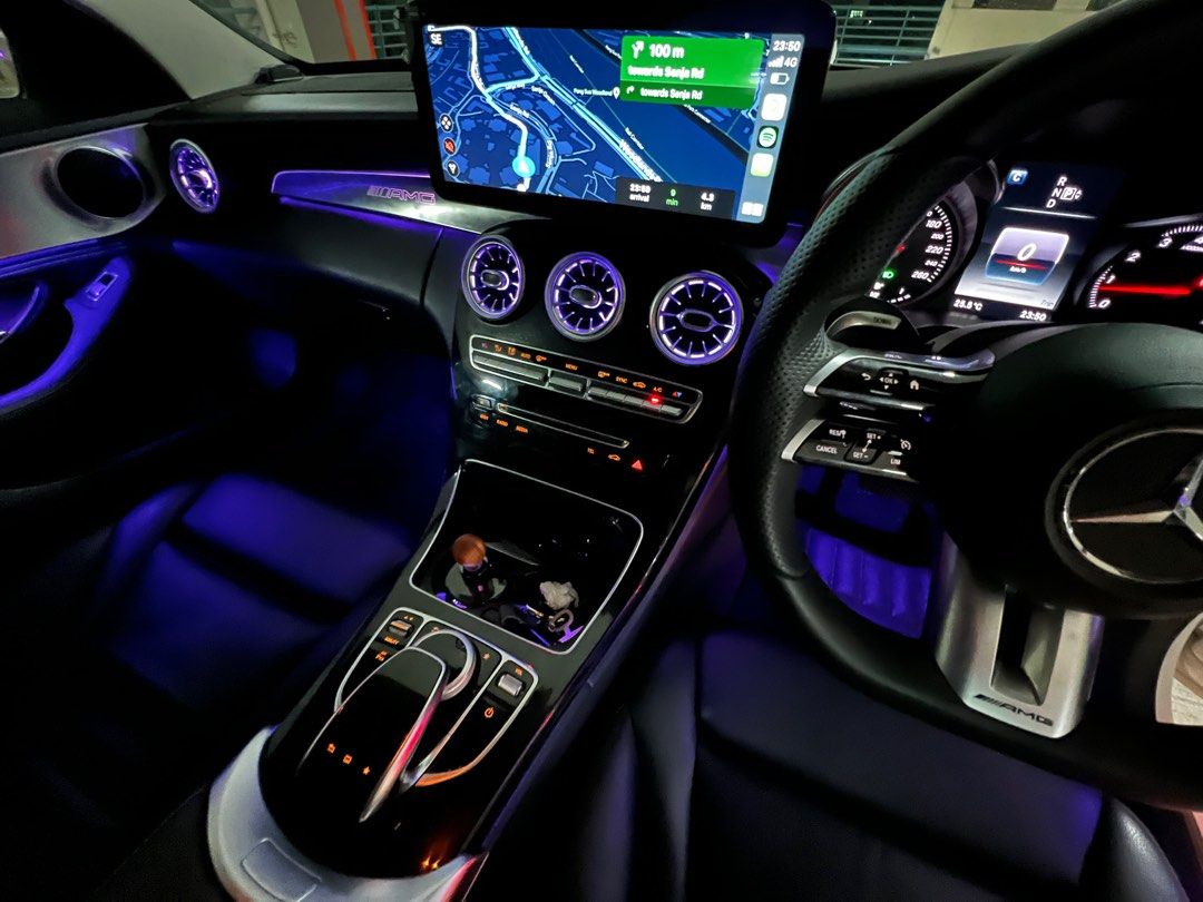 Mercedes LED Ambient Light Air Con Vent Dashboard Tweeter W117 C177 ...