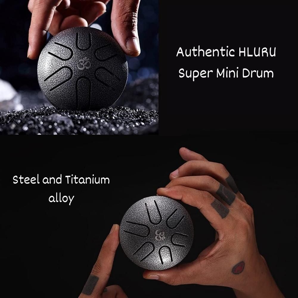 Mini Steel Tongue Drum - 6 notes, 9.5cm Percussion Musical Instrument ...
