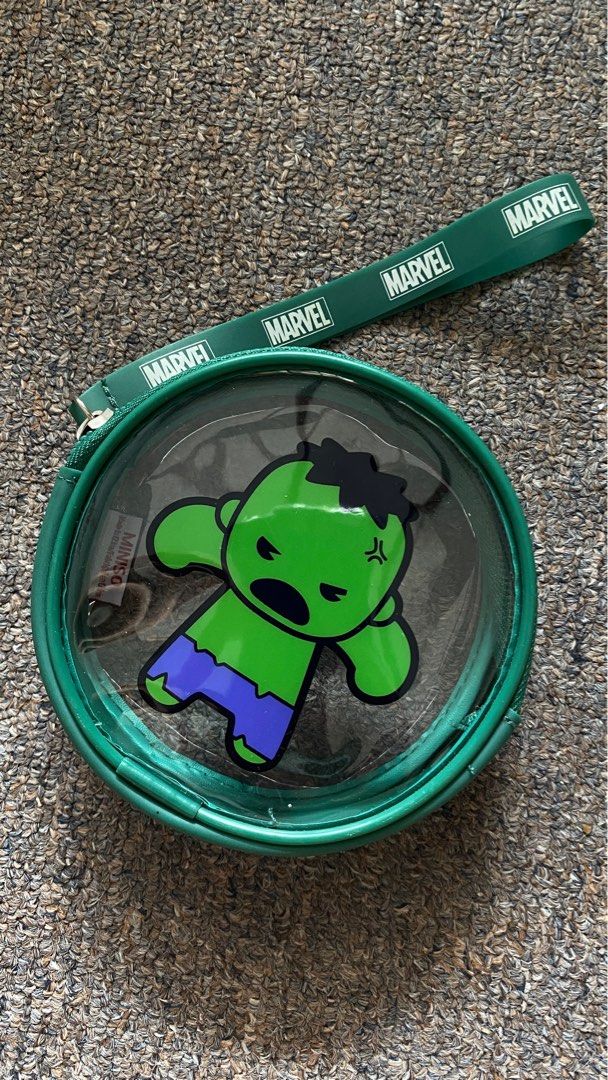 Miniso x Marvel Hulk Pouch Coin Dompet Coin Koin Pouch, Fesyen Wanita ...