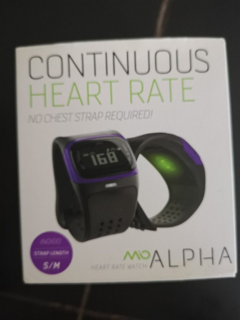 MIO Alpha Heart Rate Watch {indigo}, Mobile Phones & Gadgets, Wearables ...