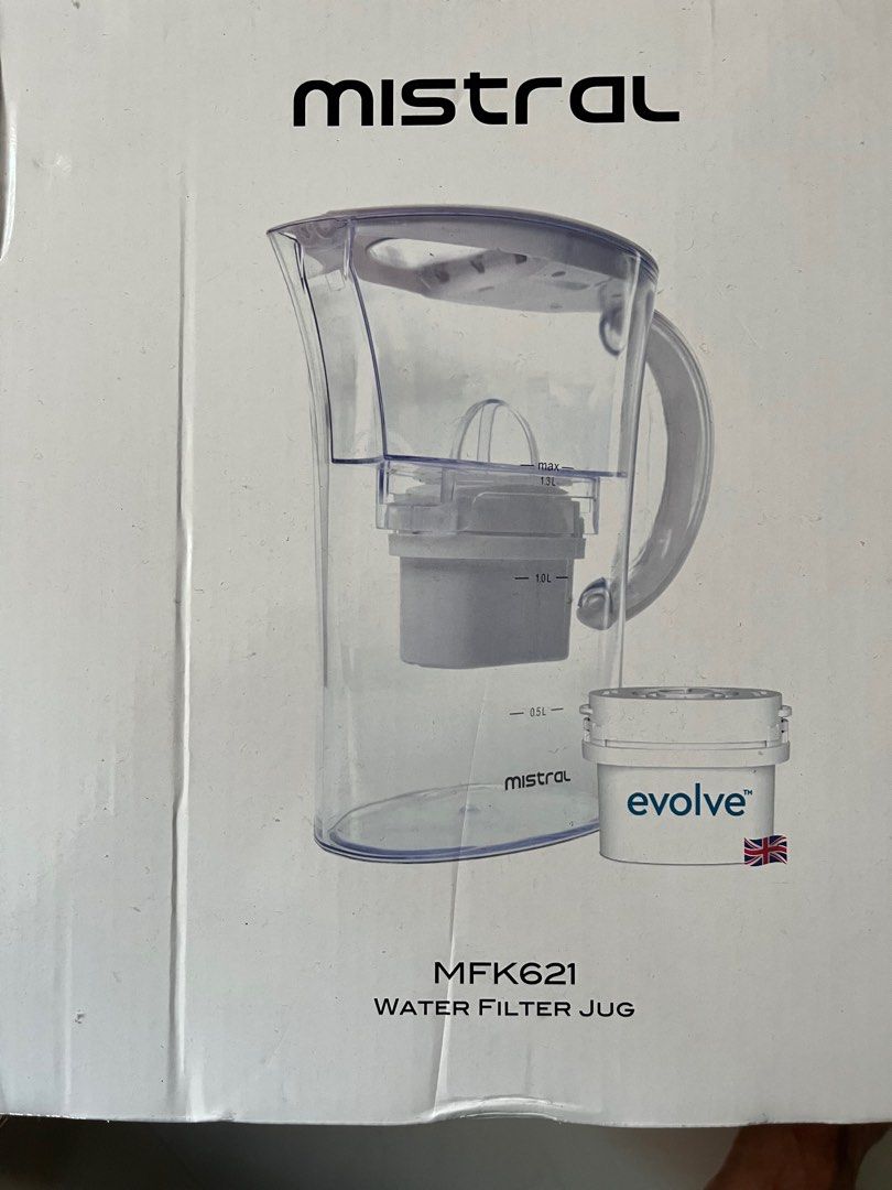 Mistral 2L Compact Water Filter Jug MFK621, TV & Home Appliances ...