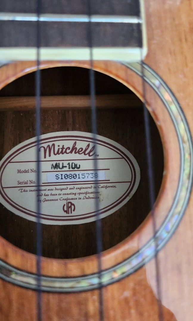 Mitchell MU-100 Concert Ukulele, Hobbies & Toys, Music & Media, Musical ...