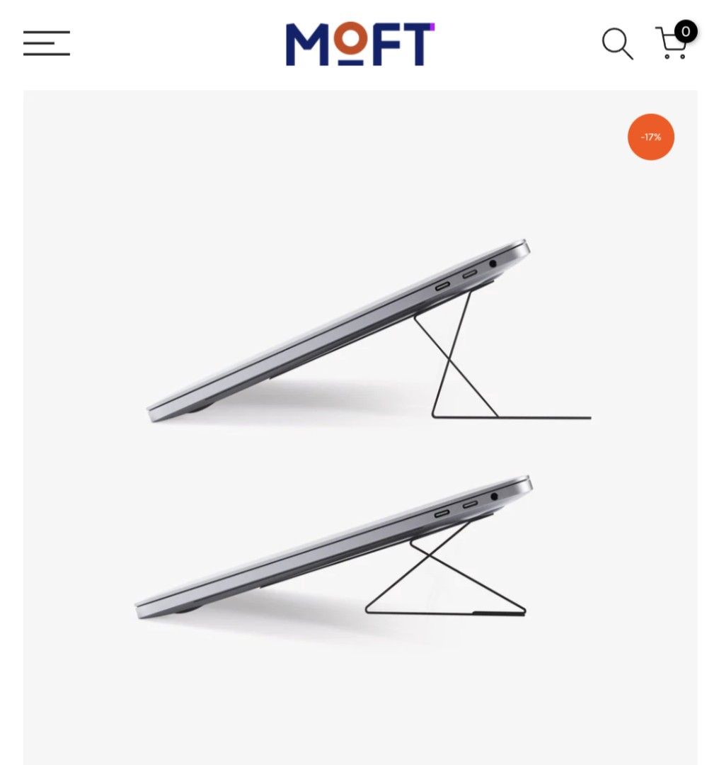 Moft Adhesive Invisible Laptop Stand (Limited edition rose gold ...