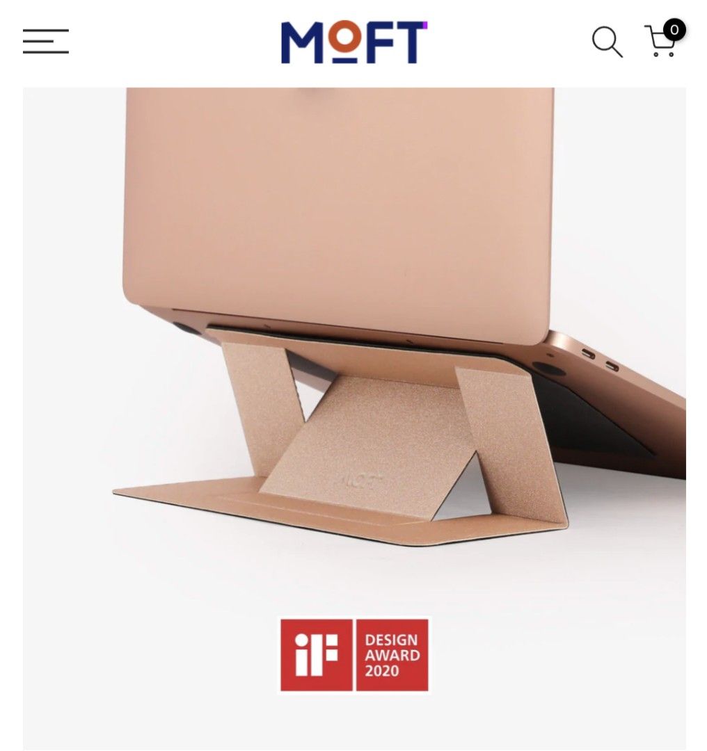 Moft Adhesive Invisible Laptop Stand (Limited edition rose gold ...
