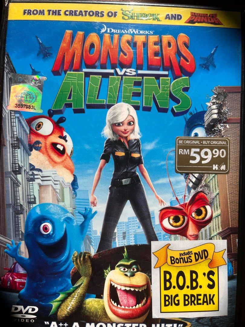 Monster vs Aliens DVDs, Hobbies & Toys, Music & Media, CDs & DVDs on ...
