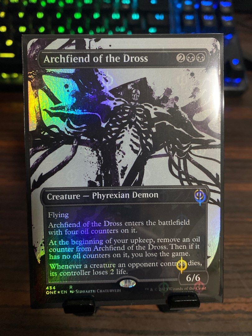 Mtg All will be one cards (Borderless Ichor Step-and-Complete Foil), Hobbies & Toys, Toys ...