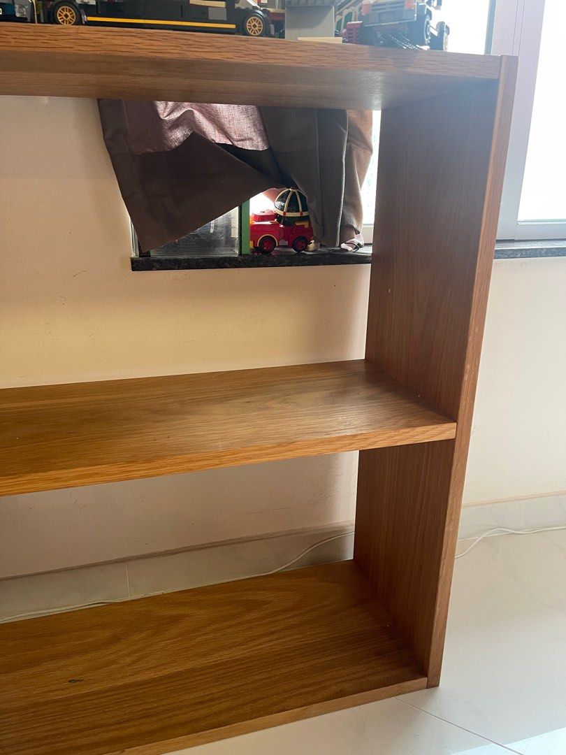 Muji Oak Wood Stacking Shelf Wide 2 Layers, 傢俬＆家居, 傢俬, 書櫃、櫃子及架 - Carousell