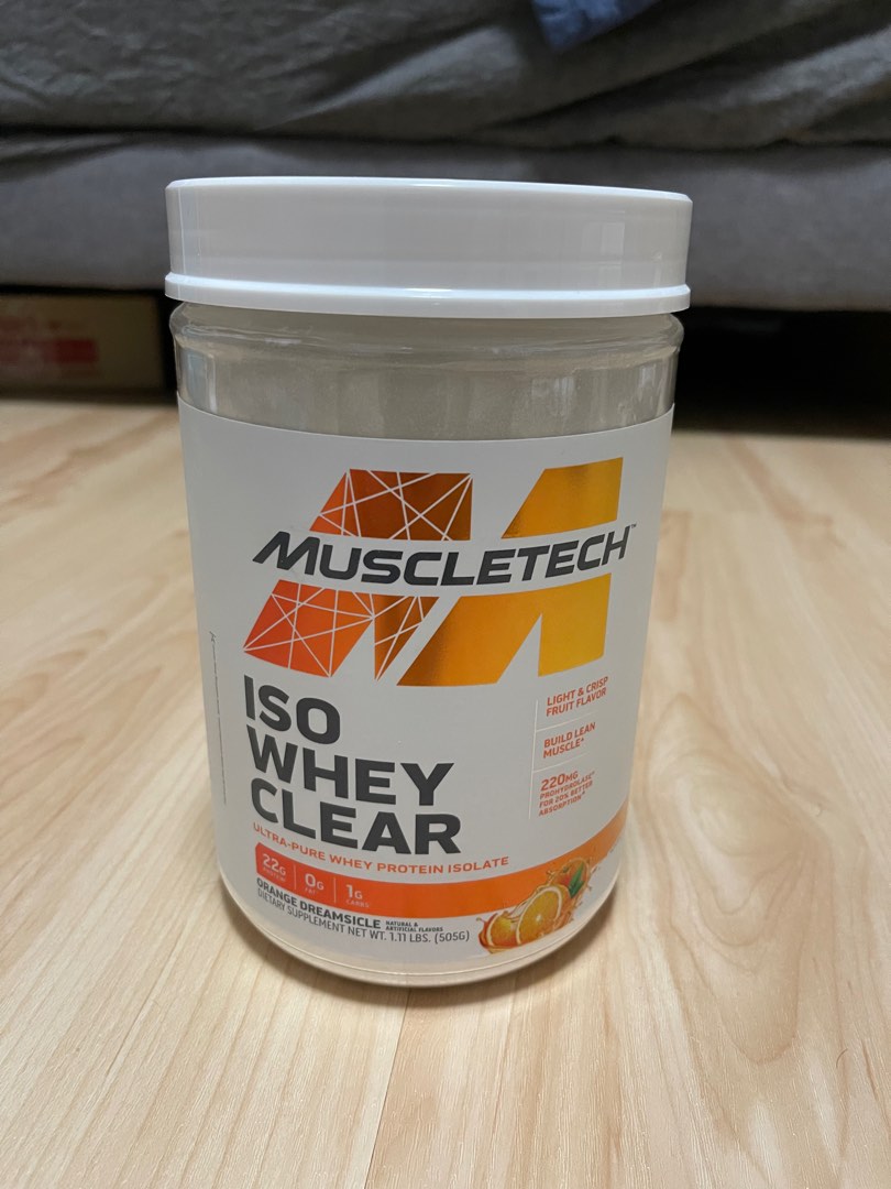 Muscletech Iso Whey Clear Orange, Health & Nutrition, Health ...