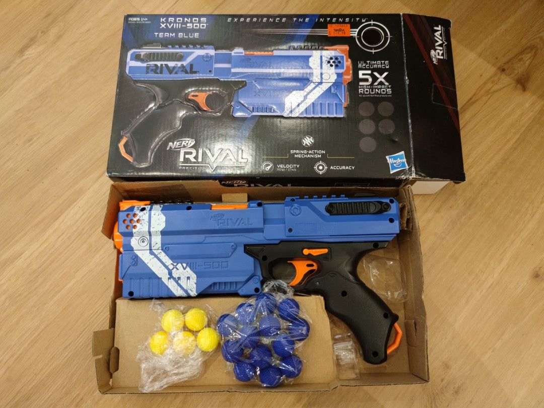 Nerf Rival Kronos XVIII 500 - Blaster Blue, Hobbies & Toys, Toys ...