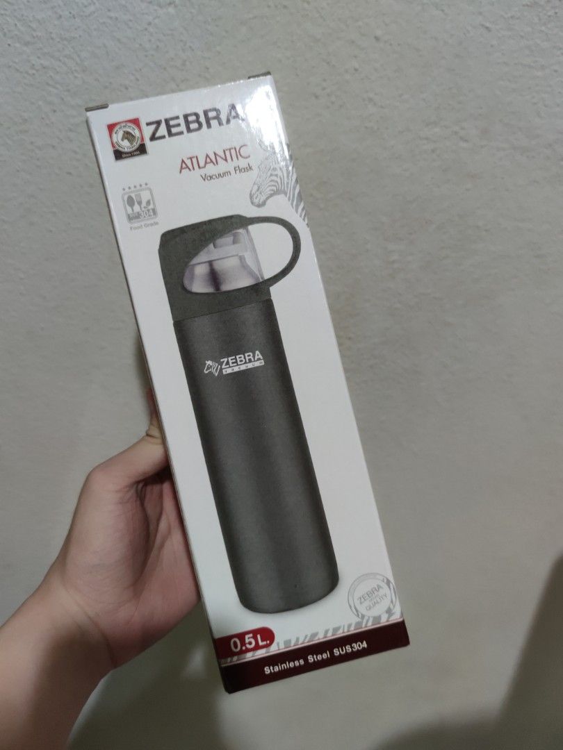 [New - Last Unit] Zebra Vacuum Flask, Furniture & Home Living ...