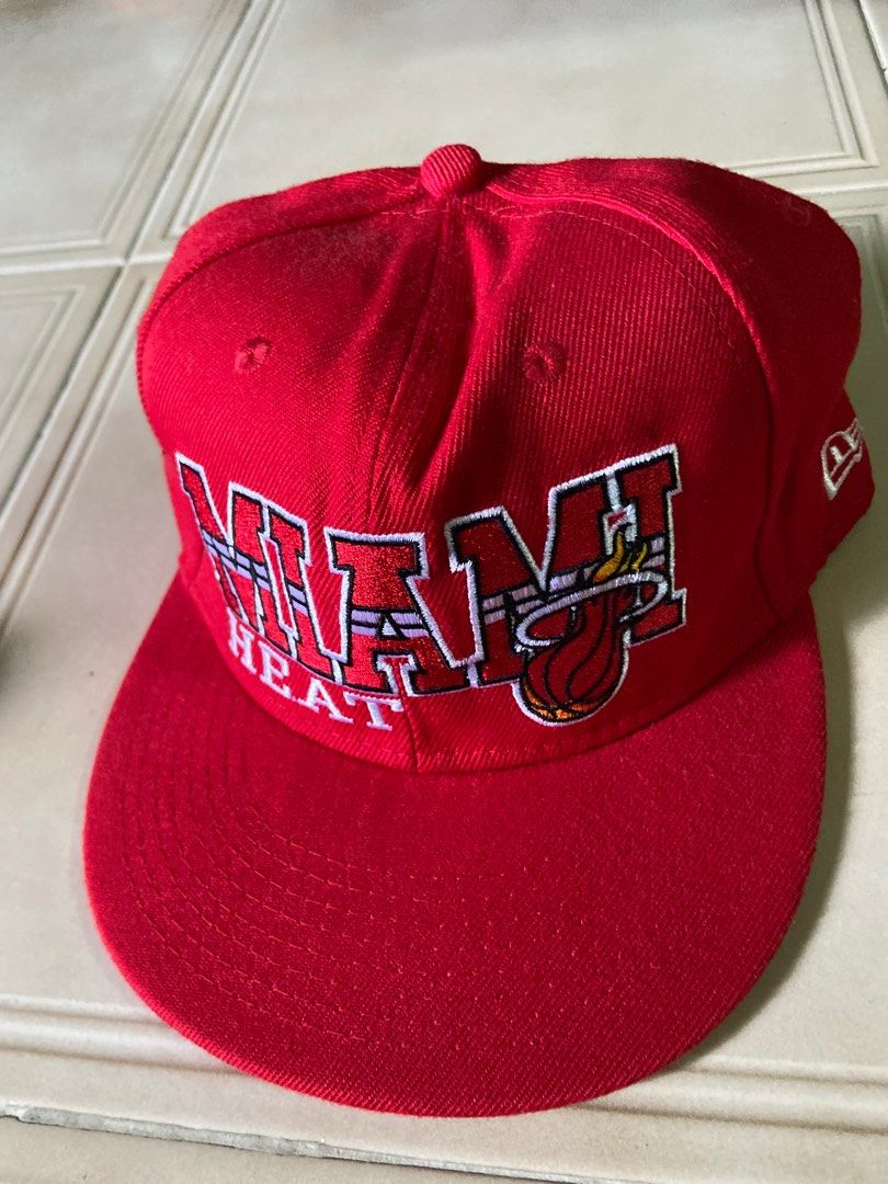 New Era Miami heat cap, Men's Fashion, Watches & Accessories, Caps ...
