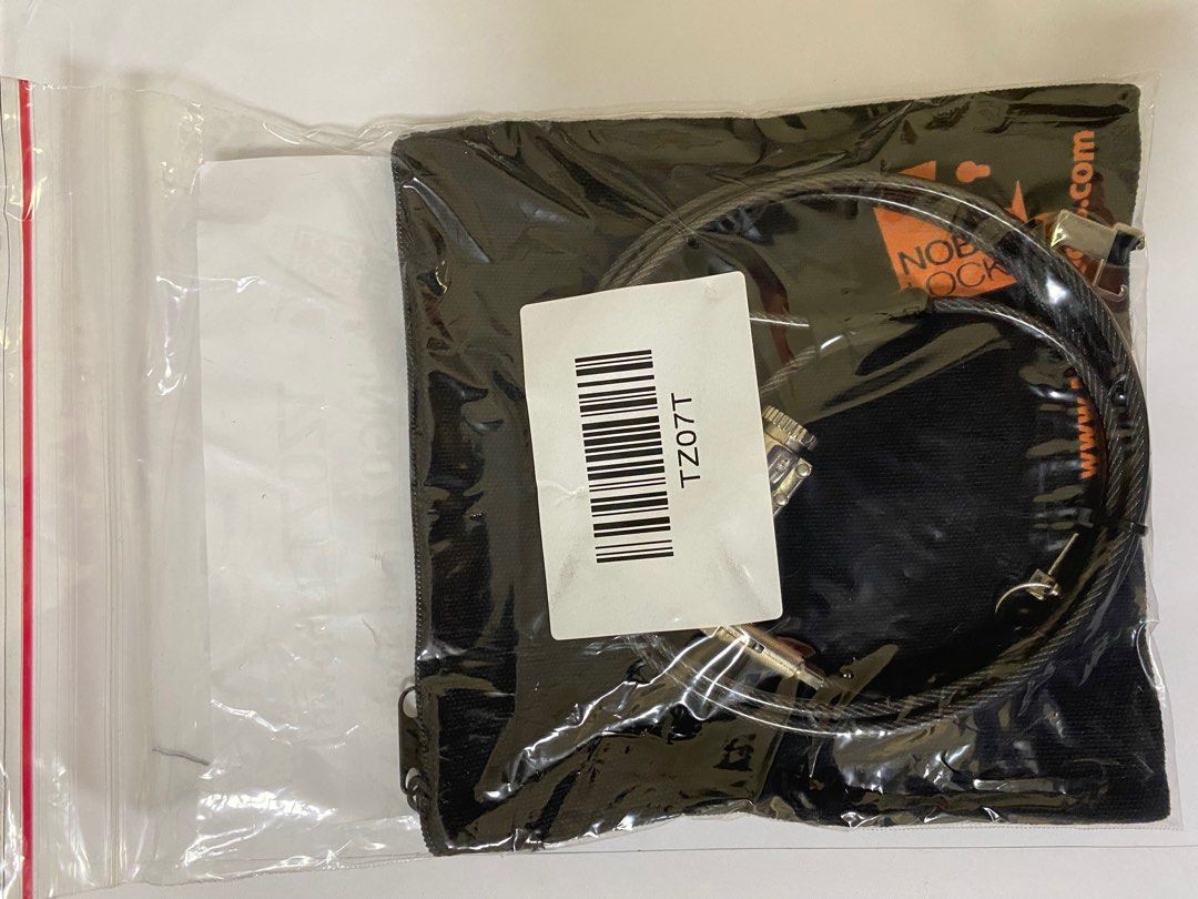 Noble Locks TZ07T Resettable Combination Wedge Lock (Laptop Cable Lock ...