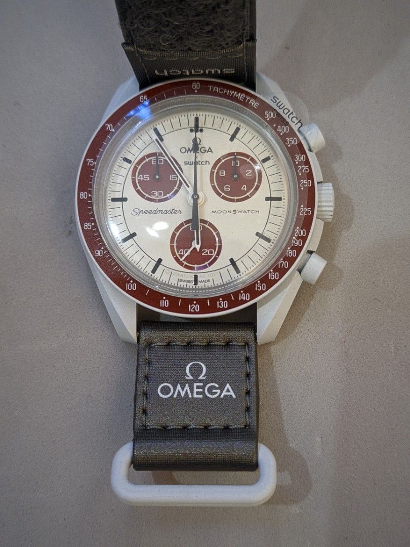 Omega X Swatch Moonwatch Mission to Pluto, Luxury, Watches on Carousell