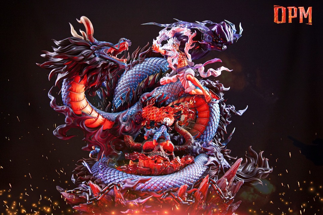 OPM Studio - Dragon Kaido VS Nika Luffy [PRE-ORDER], Hobbies & Toys ...