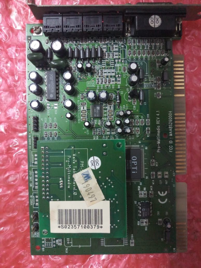 Opti82C931 ISA Soundcard with daughter board, Computers & Tech, Parts ...