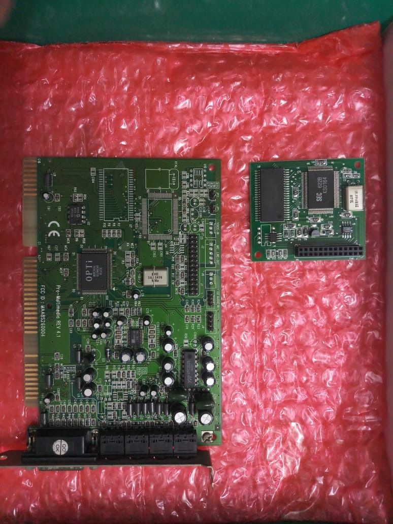 Opti82C931 ISA Soundcard with daughter board, Computers & Tech, Parts ...