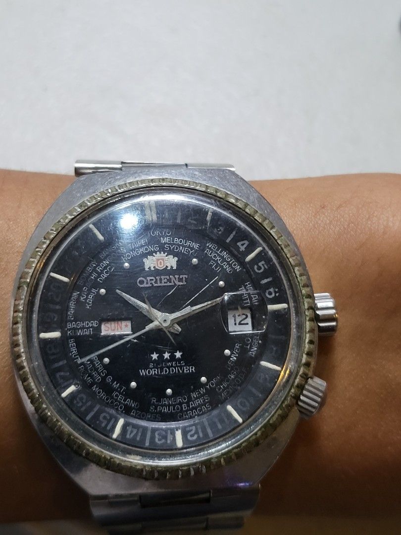 Orient World Diver Day Date Automatic, Men's Fashion, Watches ...