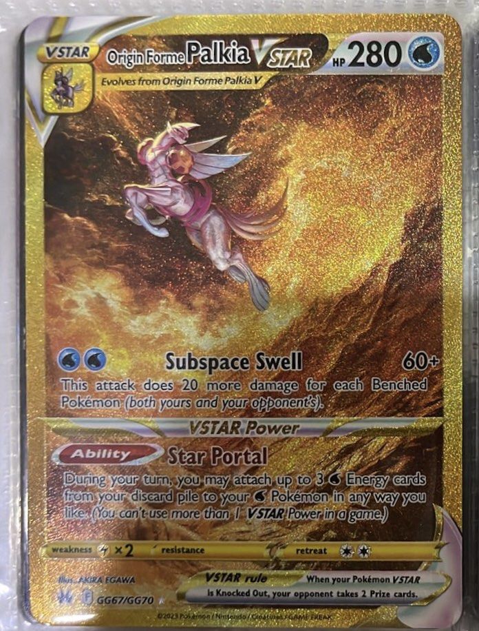 Origin forme palkia v star gold, Hobbies & Toys, Toys & Games on Carousell