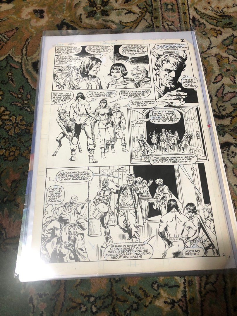 Original comic art tony de zuniga and alfredo alcala motu heman artist ...