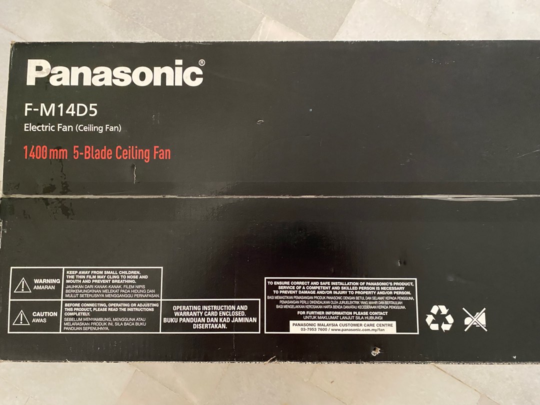 Panasonic Ceiling Fan, TV & Home Appliances, Other Home Appliances on ...