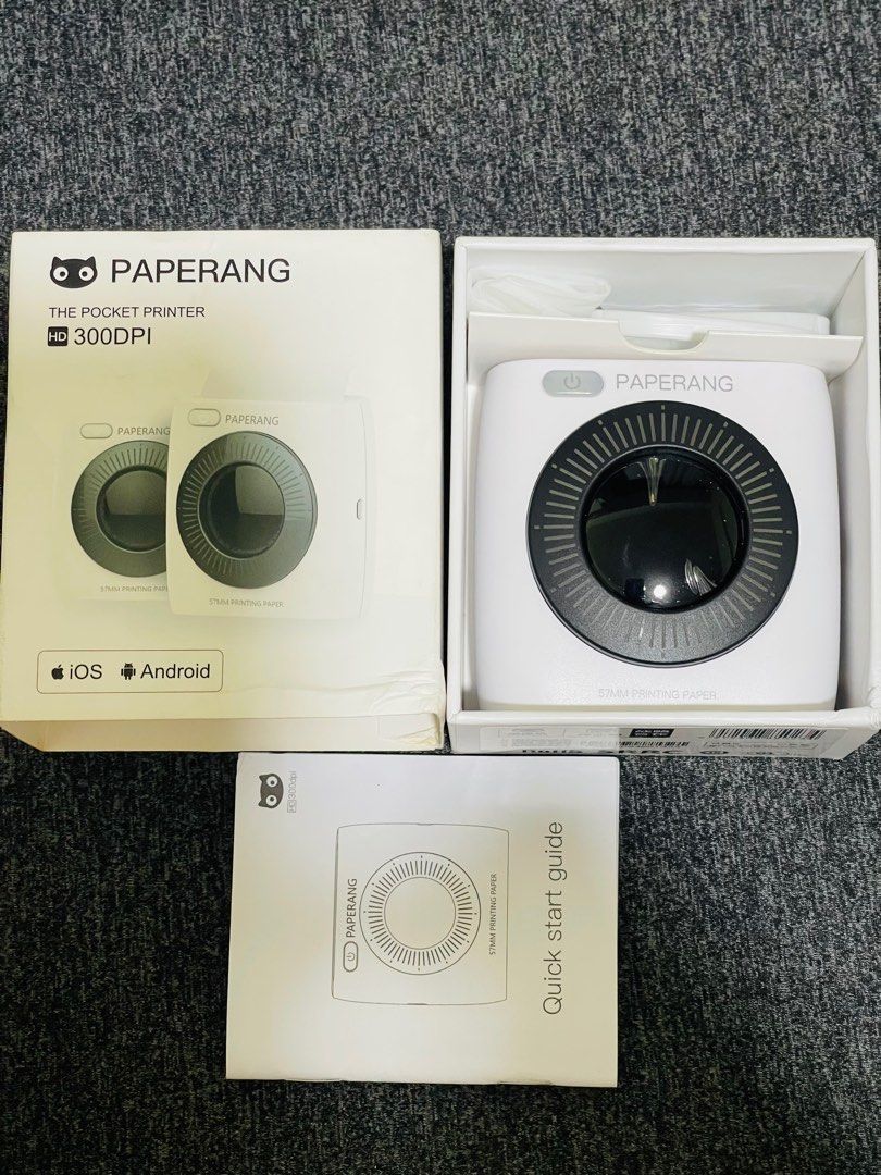 Paperang P2 Portable Photo Printer with Free Rolls of Paper, Hobbies ...