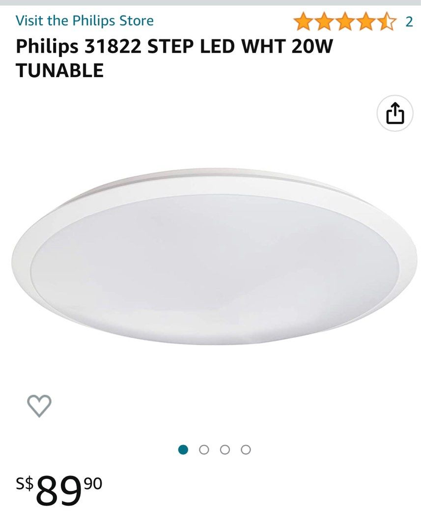 Philips 20W LED light, Furniture & Home Living, Lighting & Fans ...