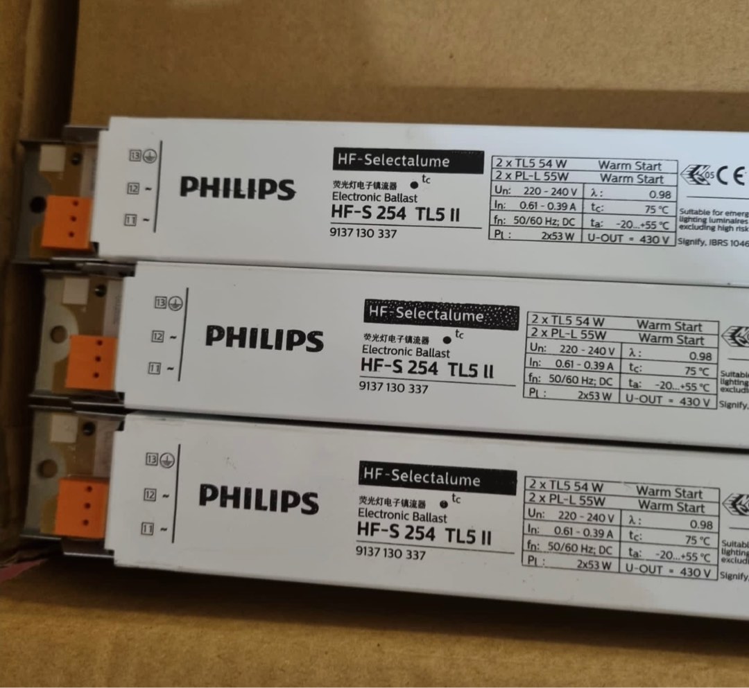 PHILIPS HF-Selectalume TL5 II Flourescent Ballast, Furniture & Home ...