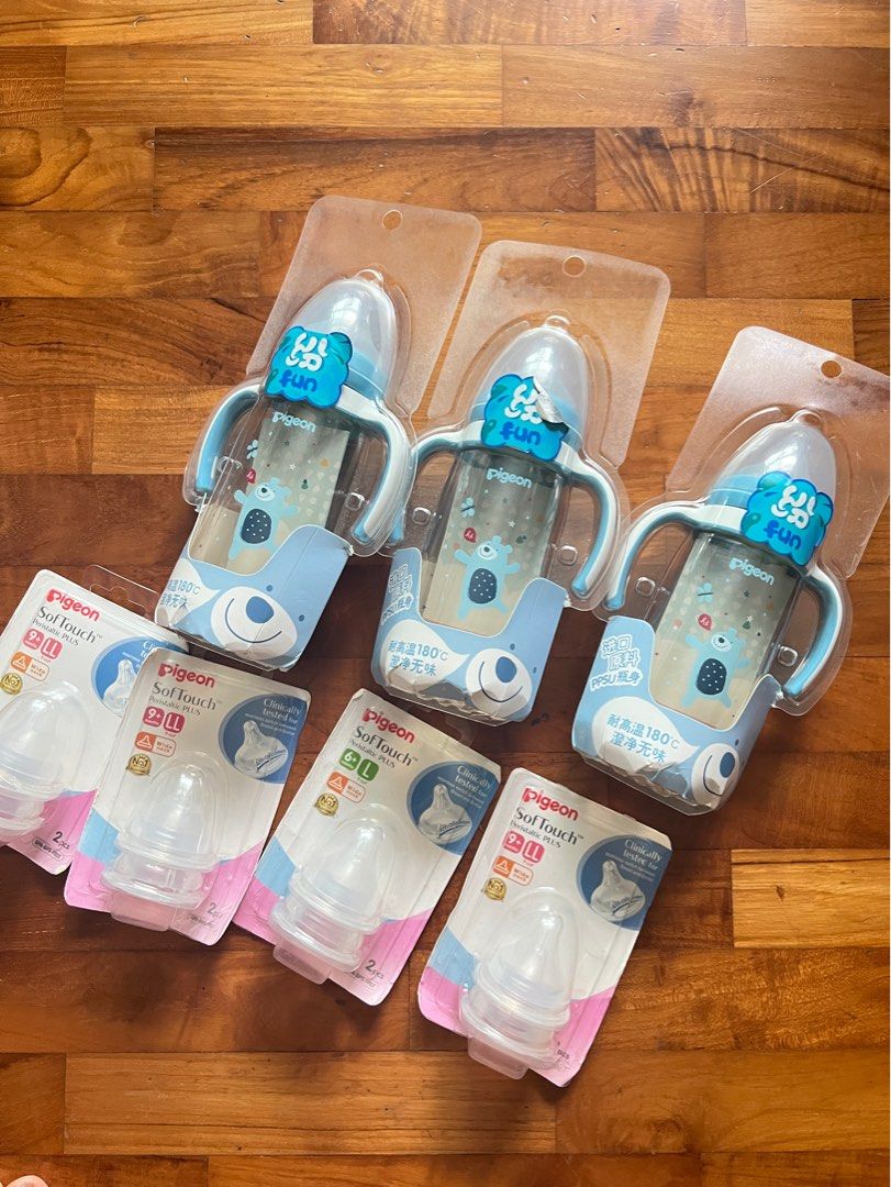 Pigeon 330ml mike bottle, Babies & Kids, Nursing & Feeding ...