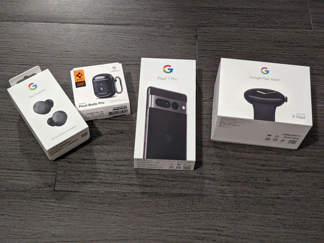 Pixel Ecosystem (Pixel 7 Pro 256gb, Pixel Watch, Pixel Buds Pro ...