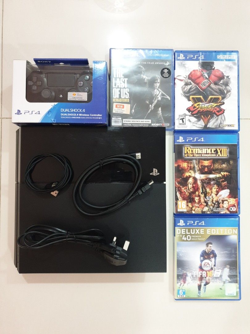 PlayStation 4 Full set with controller and games, Video Gaming, Video ...