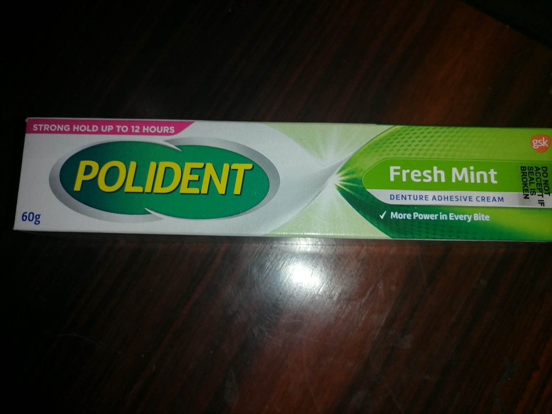 Polident Fresh Mint Denture (Pustiso) Glue Adhesive Cream 60g on Carousell