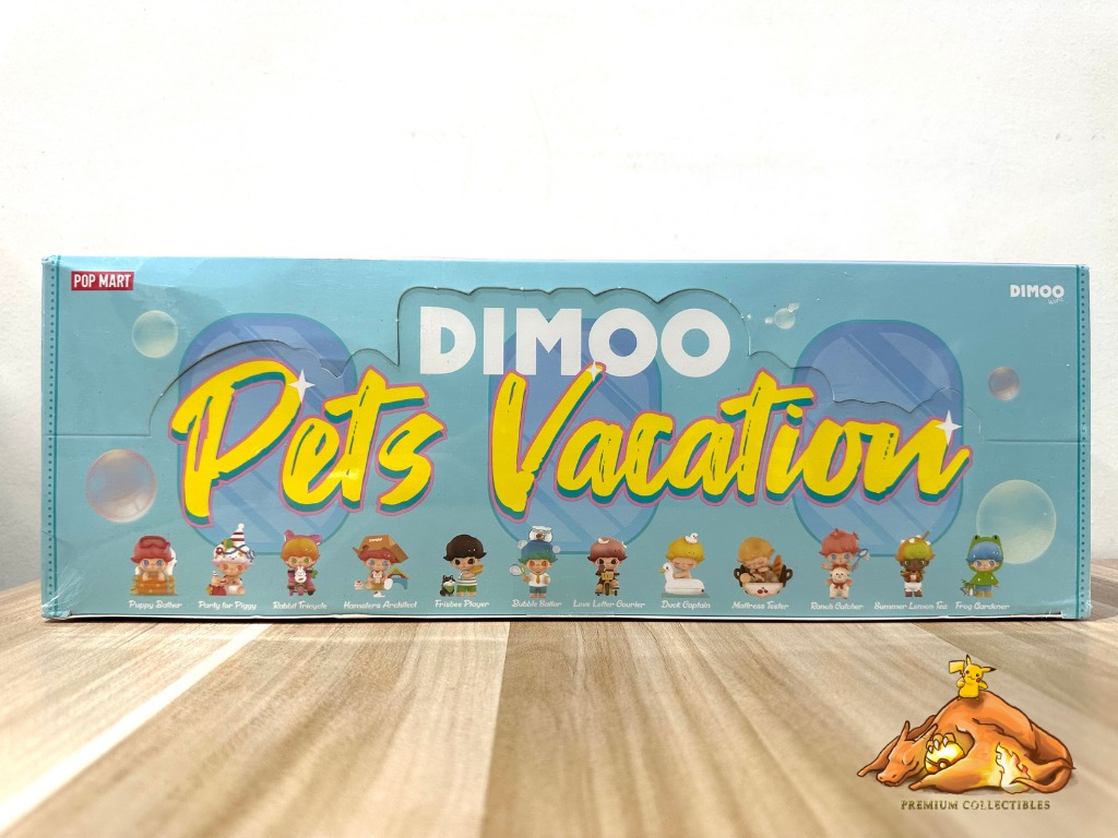 POP MART Dimoo Pet Vacation Sealed Case of 12 Blind boxes, Hobbies ...