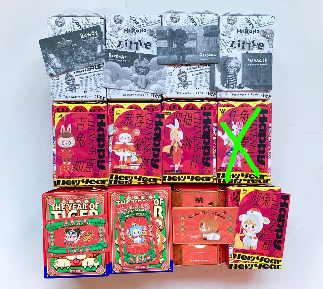 Popmart Three Two One! Year of the Rabbit / Hirono Mischief Blind Box ...