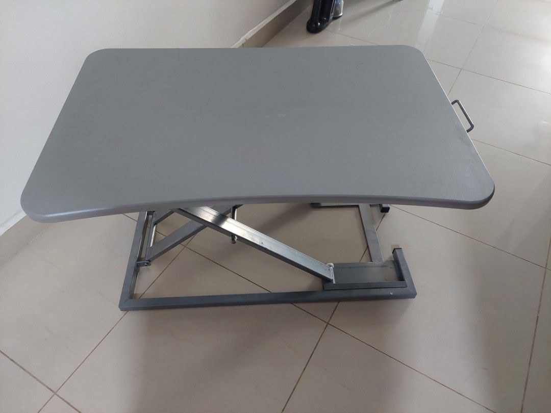 Portable monitor laptop table sit stand, Furniture & Home Living ...