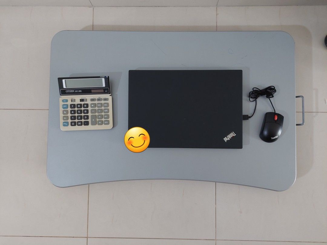 Portable monitor laptop table sit stand, Furniture & Home Living ...