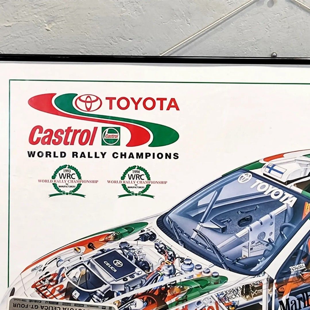 Poster Toyota celica Gt-four st205 world rally champion 1993-1994 40 x ...