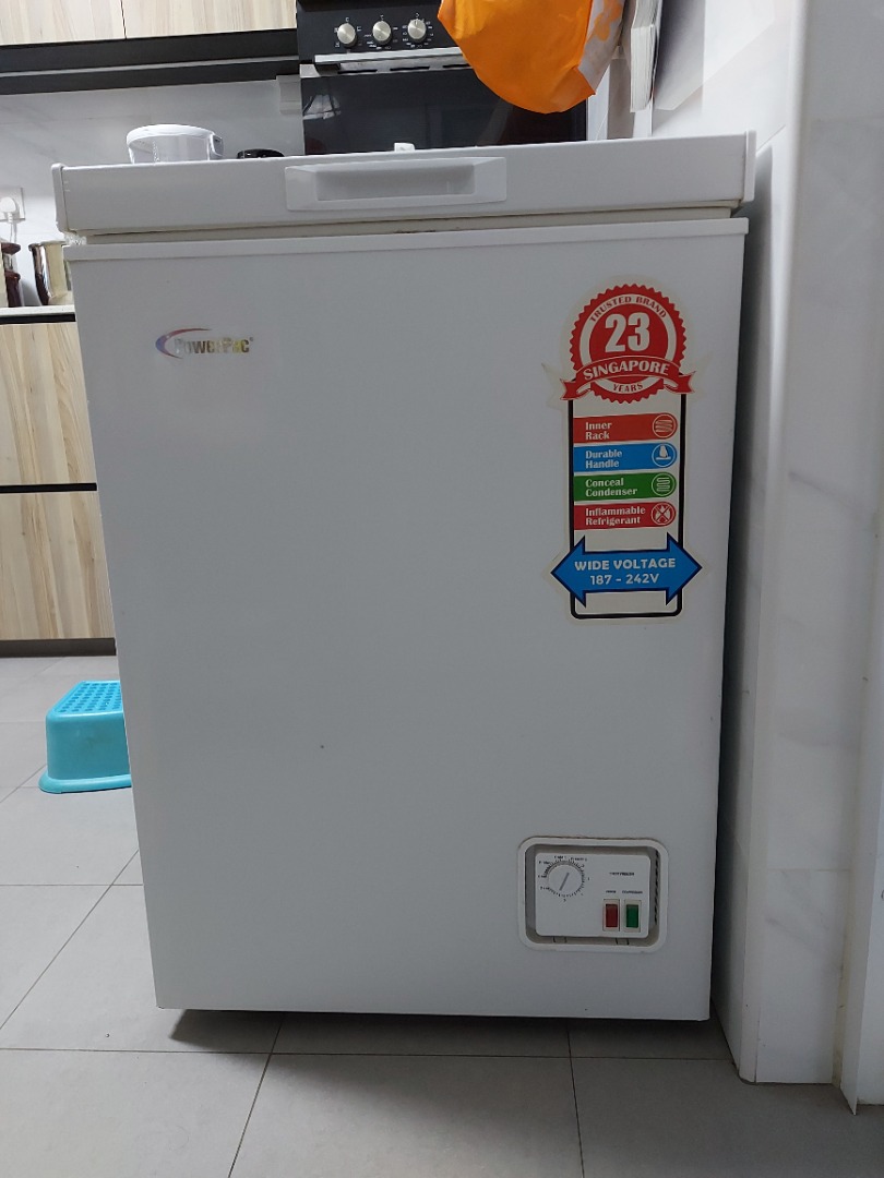 Powerpac Chest Freezer 100 litres , TV & Home Appliances, Kitchen ...