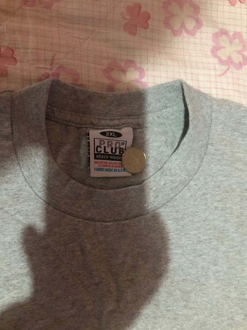 Pro Club 3XL Grey, Men's Fashion, Tops & Sets, Tshirts & Polo Shirts on ...