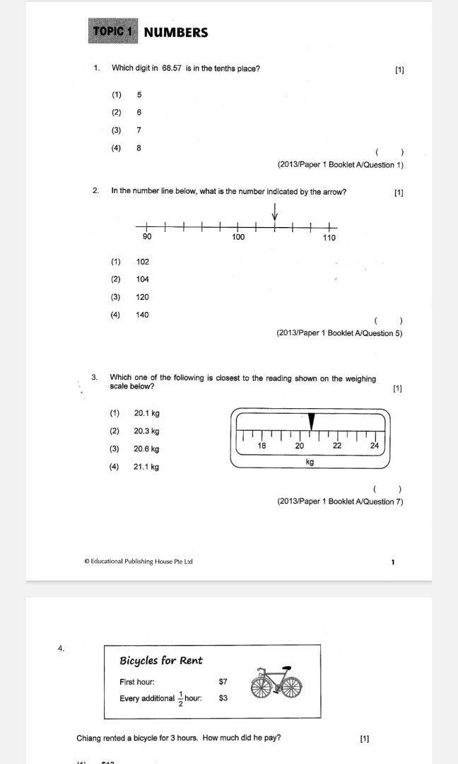 PSLE P6 Past year Papers, Hobbies & Toys, Books & Magazines, Assessment ...